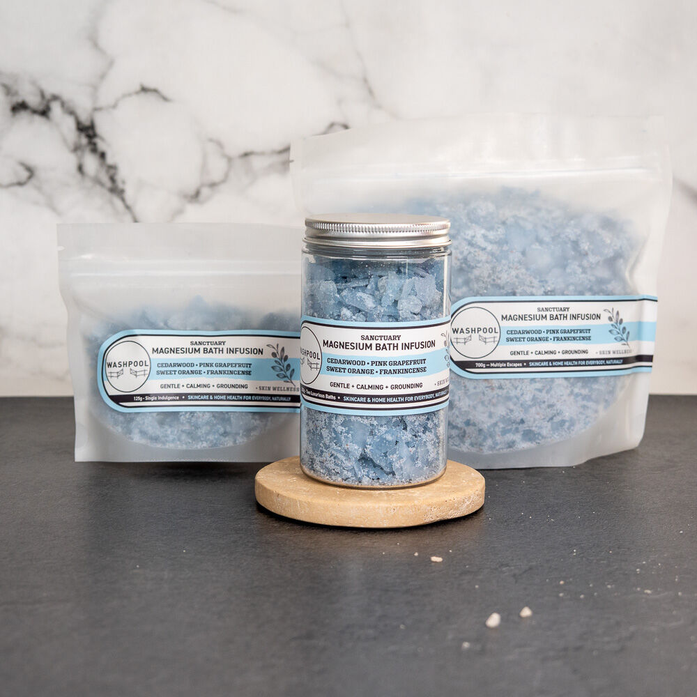 Sanctuary Magnesium Bath Infusion | Floral-Woody Comfort | Washpool